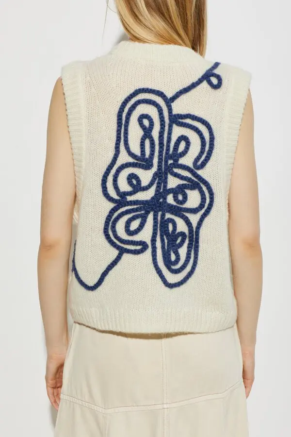 Munthe Nowland Vest With Floral Motif
