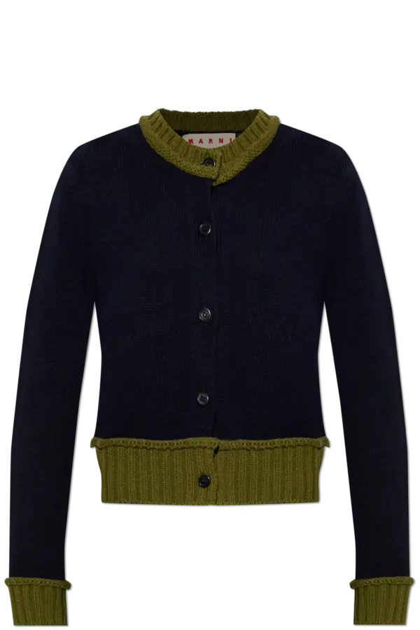 Marni Wool Cardigan - Navy Blue