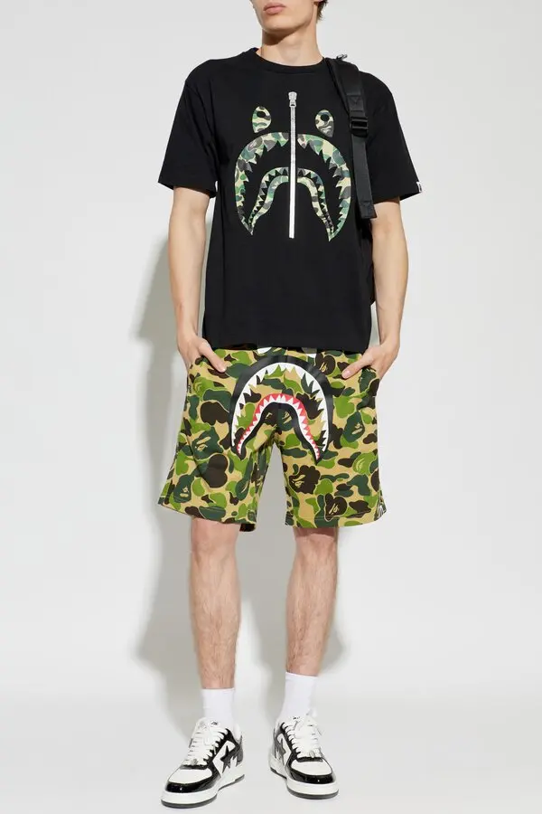 A BATHING APE T-shirt With Print - Black