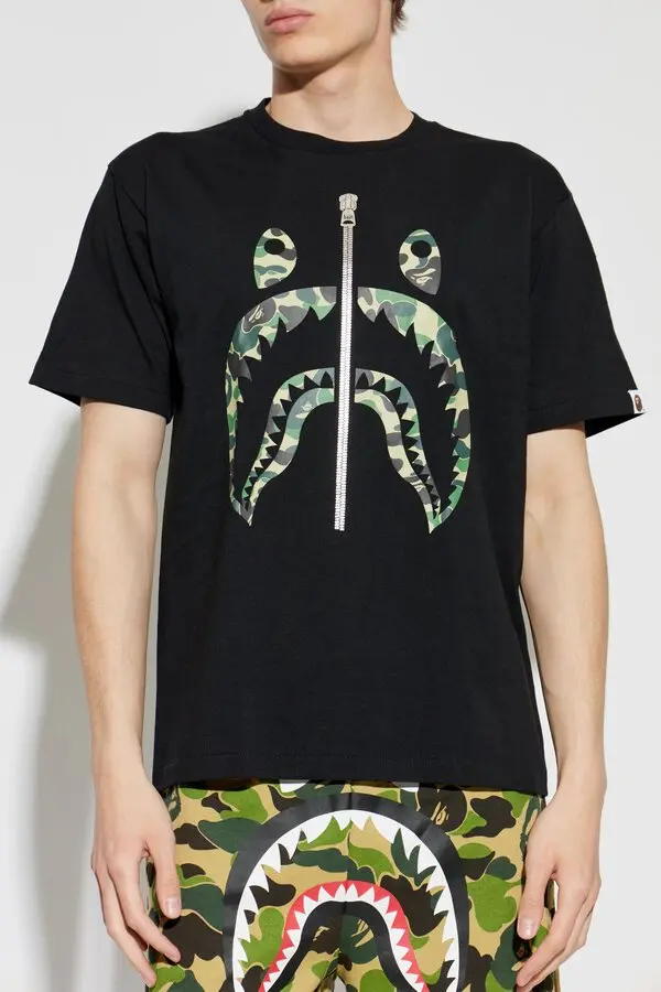 A BATHING APE T-shirt With Print - Black