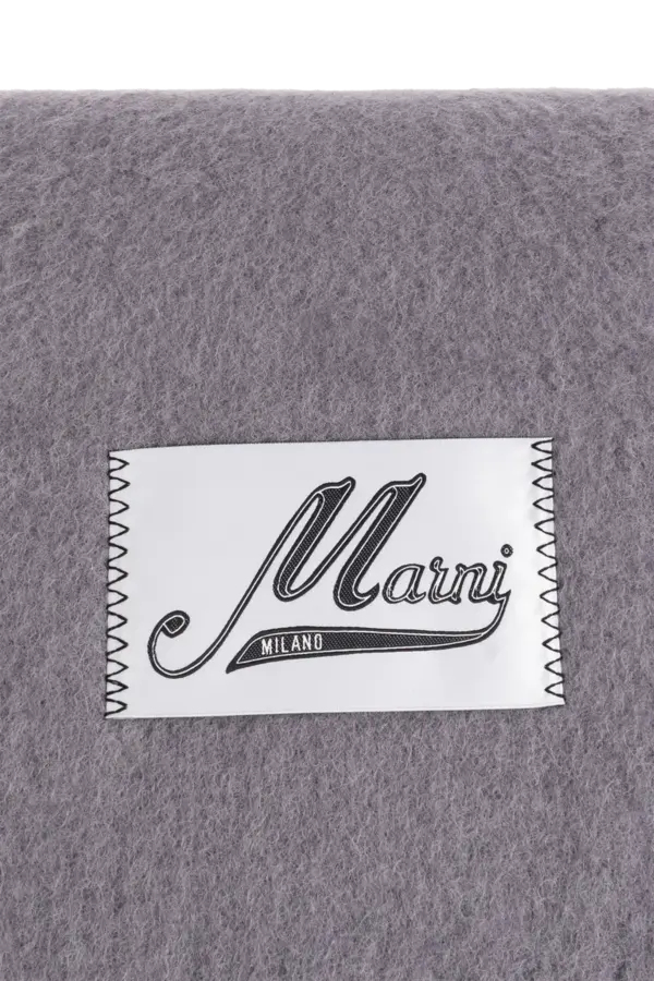 Marni Scarf With Fringes - Grey