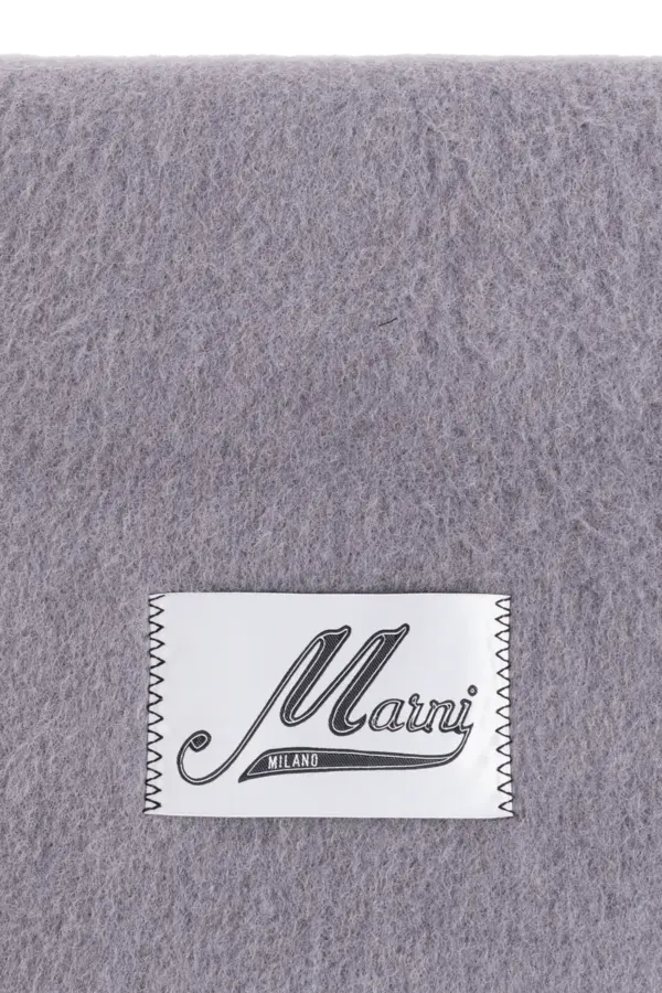 Marni Scarf With Fringes - Grey