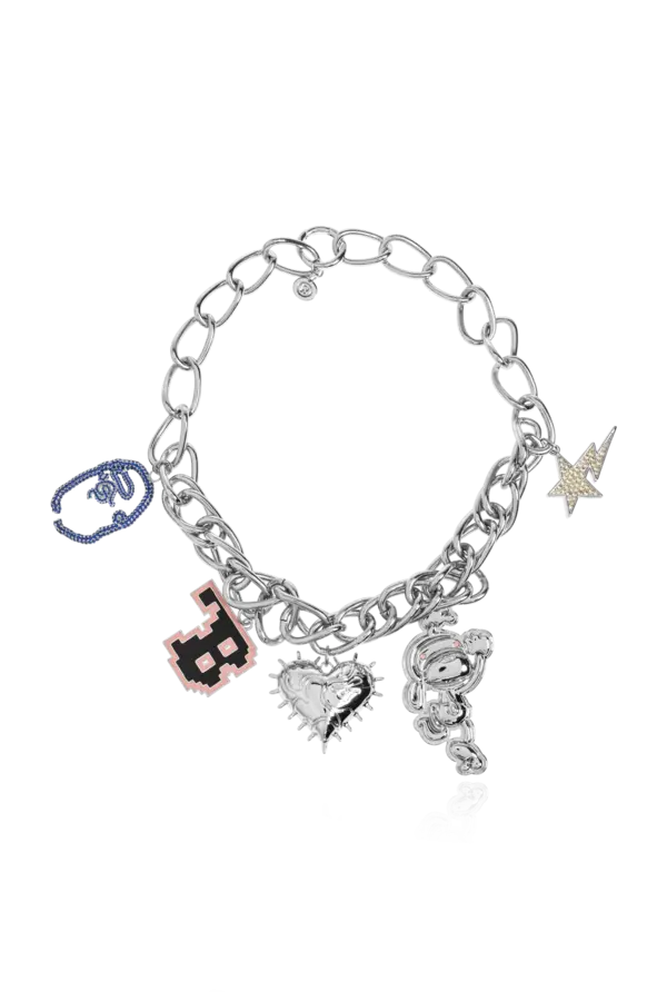 A BATHING APE Necklace With Pendants - Silver