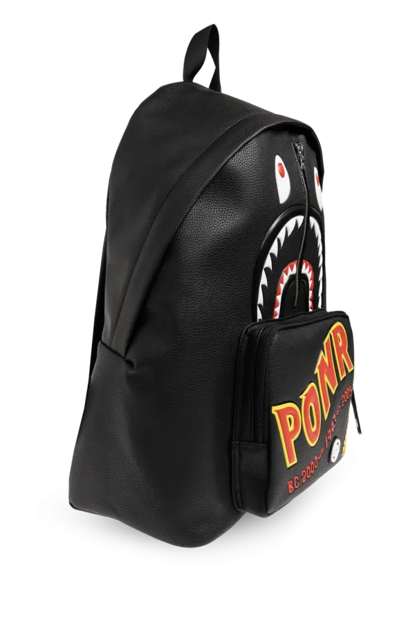 A BATHING APE Shark Mouth" Printed Backpack