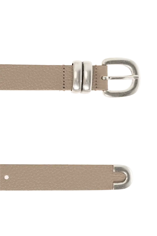 BY MALENE BIRGER Zoilo" Leather Belt - Beige