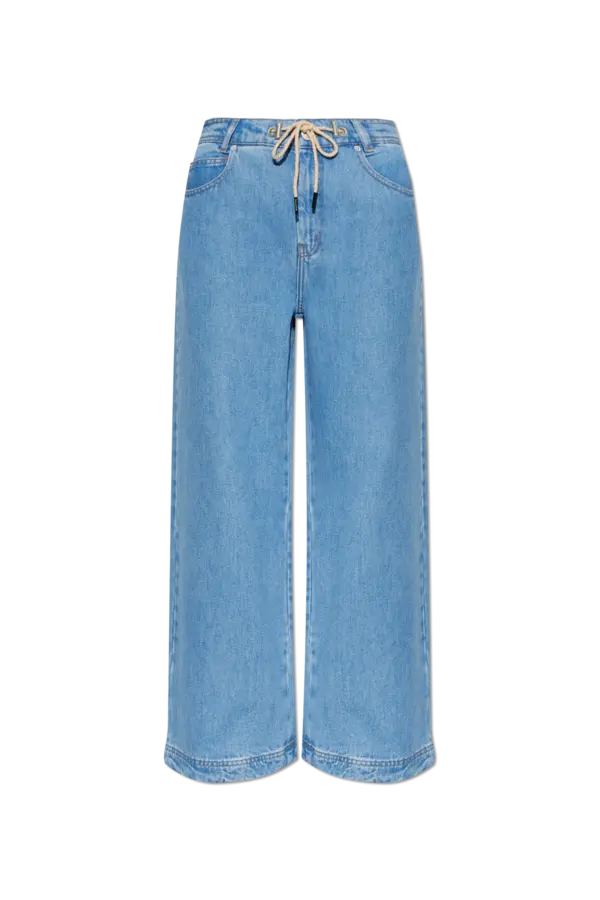 Munthe Obey Wide Leg Jeans