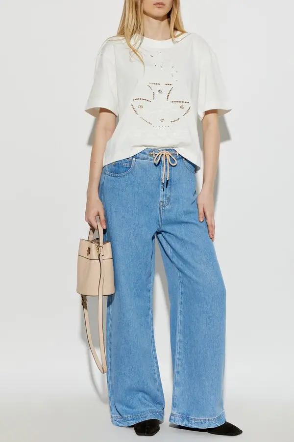 Munthe Obey Wide Leg Jeans