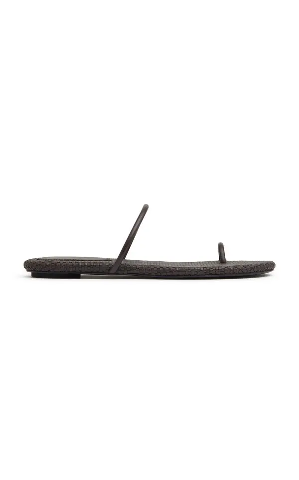 ST. AGNI Woven Slide Sandals