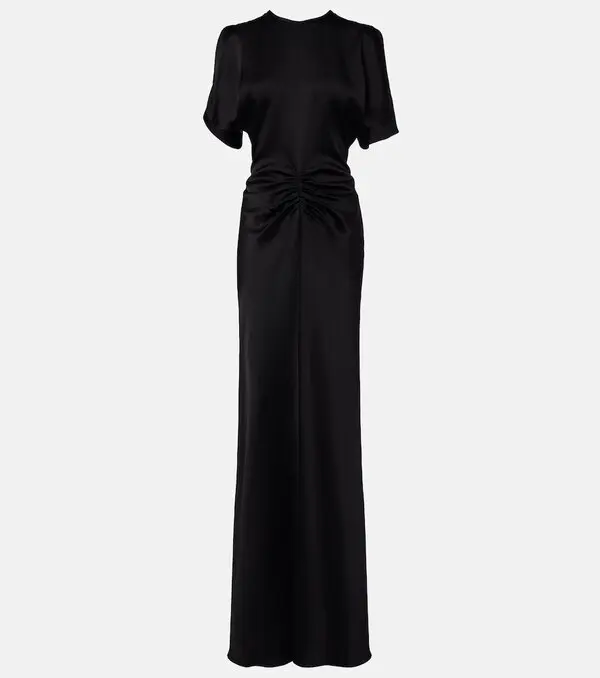 Victoria Beckham Isabella Gathered Gown - Black