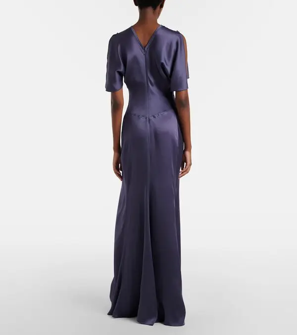 Victoria Beckham Isabella Gathered Gown - Blue