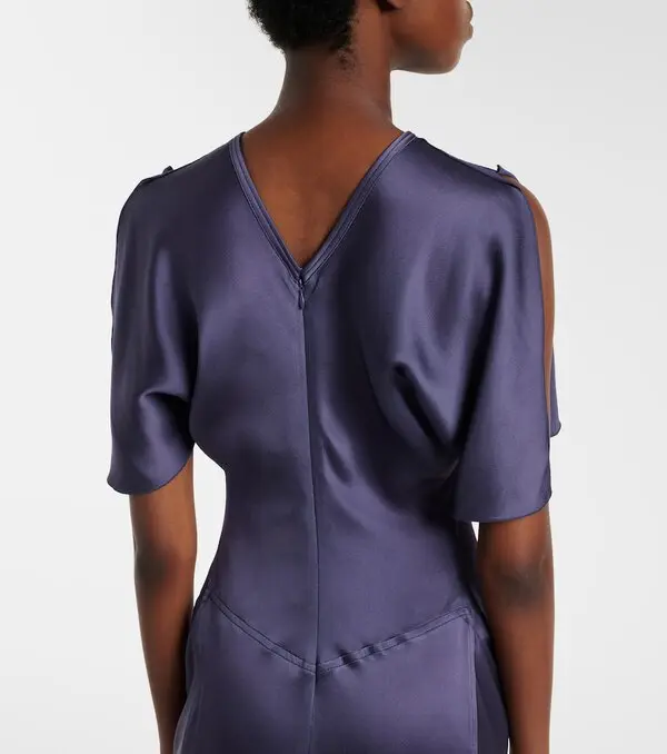 Victoria Beckham Isabella Gathered Gown - Blue