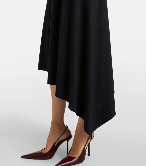 Victoria Beckham Draped Jersey Wrap Dress