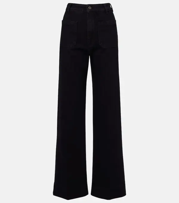 Victoria Beckham Alina Wide-leg Jeans - Black