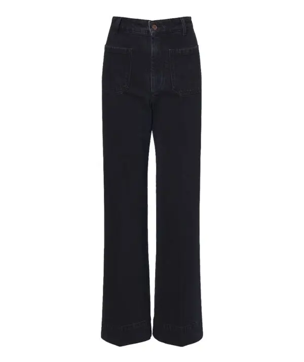 Victoria Beckham Alina Wide-leg Jeans - Black