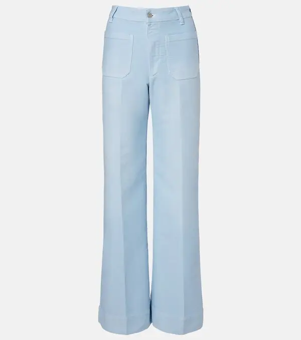 Victoria Beckham Alina Wide-leg Jeans - Blue