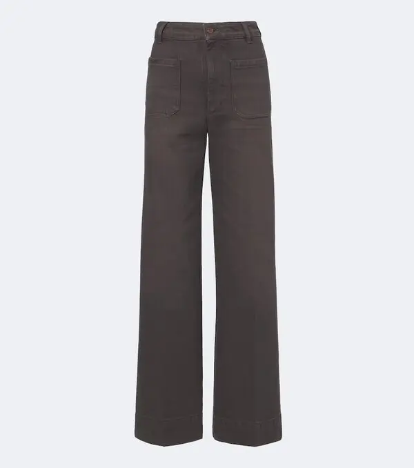 Victoria Beckham Alina Wide-leg Jeans - Grey
