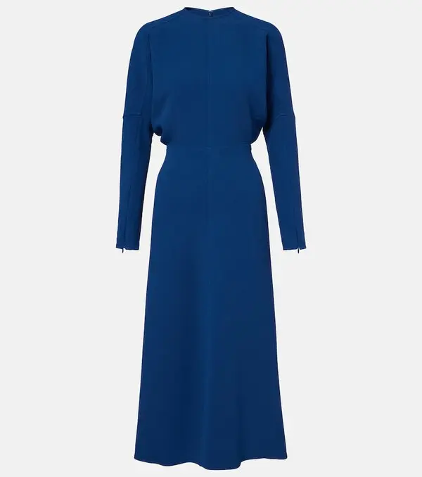 Victoria Beckham Cady Midi Dress - Blue