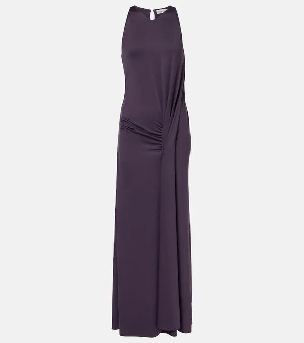 Victoria Beckham Draped Gown - Purple