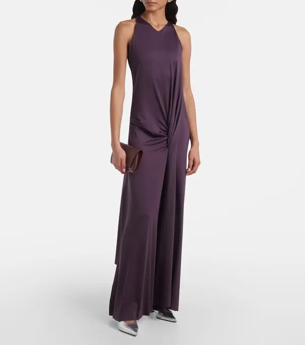 Victoria Beckham Draped Gown - Purple