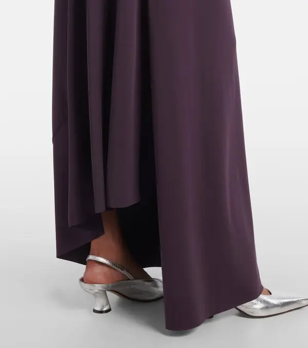 Victoria Beckham Draped Gown - Purple