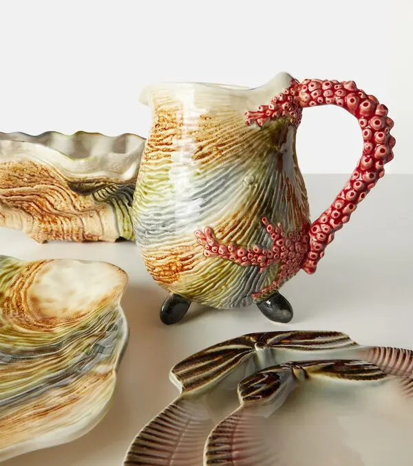 BORDALLO PINHEIRO Oyster Earthenware Pitcher