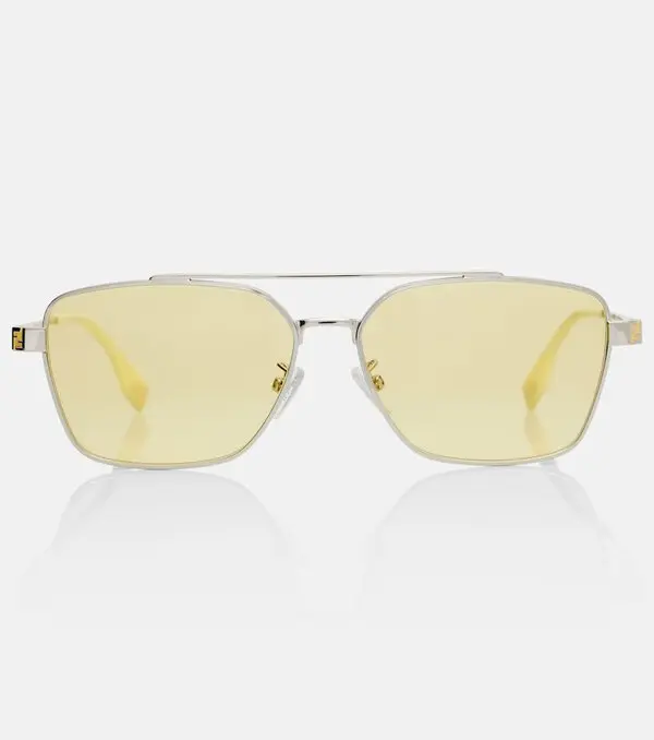 Fendi Sky Rectangular Sunglasses - Yellow