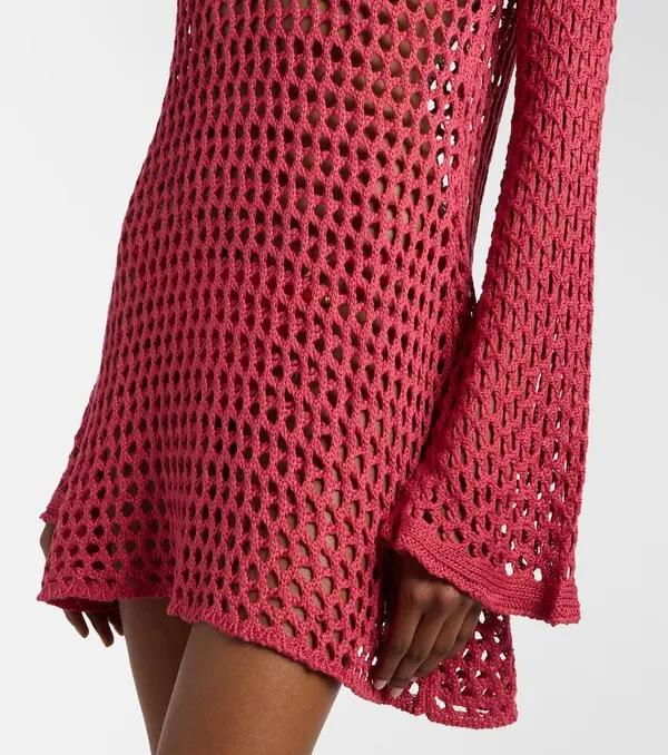 VIX PAULA HERMANNY Belle Open-knit Beach Cover-up