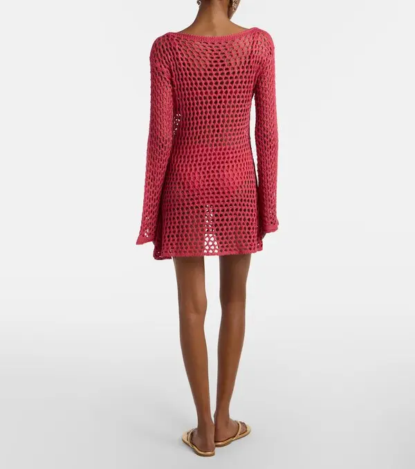 VIX PAULA HERMANNY Belle Open-knit Beach Cover-up