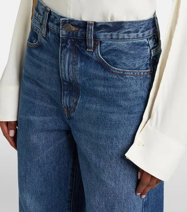 FRAME The Bow Barrel-leg Jeans - Blue
