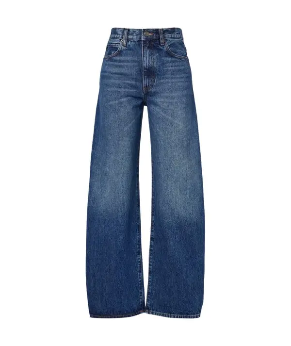 FRAME The Bow Barrel-leg Jeans - Blue
