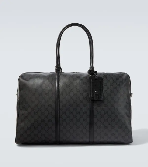 Gucci Monogram Canvas Duffel Bag - Black