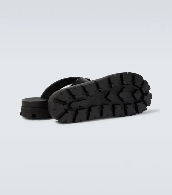 Prada Rubber Thong Sandals
