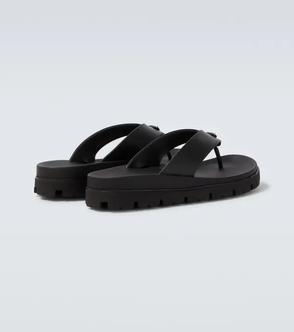 Prada Rubber Thong Sandals