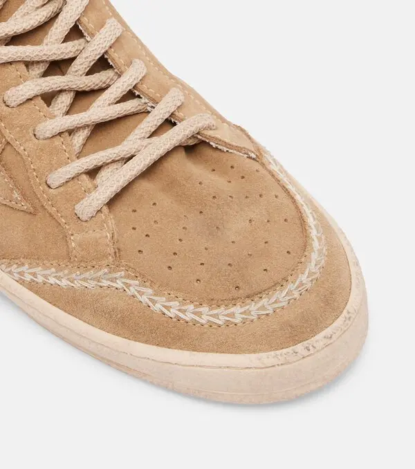 GOLDEN GOOSE Ball Star Embroidered Suede Sneakers - Brown
