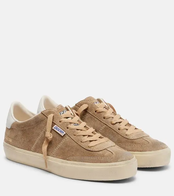 GOLDEN GOOSE Soul Star Suede Sneakers - Beige