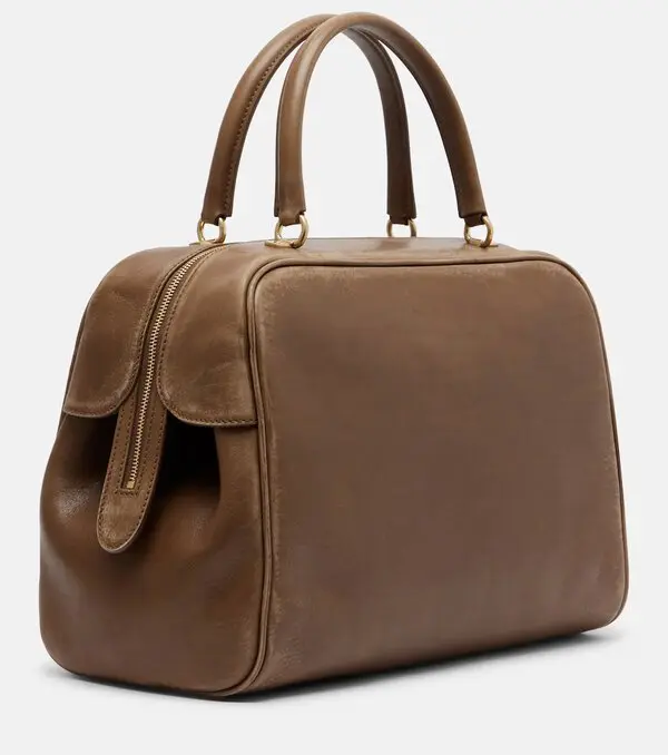 Calvin Klein America Medium Leather Bowling Bag