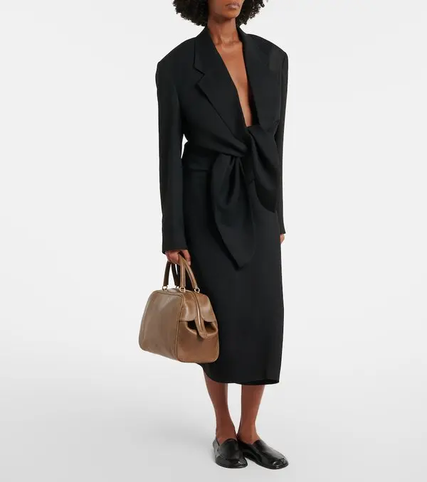 Calvin Klein America Medium Leather Bowling Bag