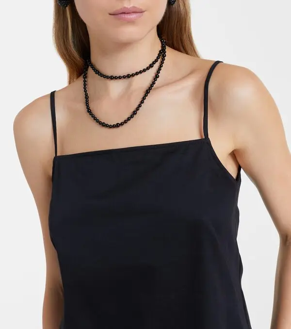 LESET Yoko Cotton Top - Black