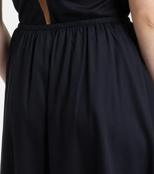 LESET Yoko Cotton Maxi Skirt - Black
