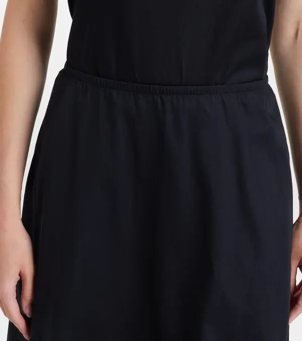 LESET Yoko Cotton Maxi Skirt - Black