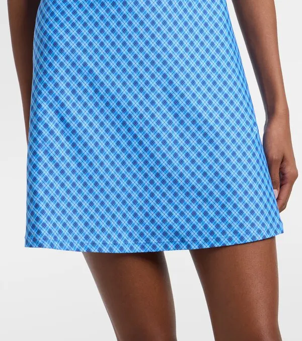 MONTCE Petal Plaid Minidress