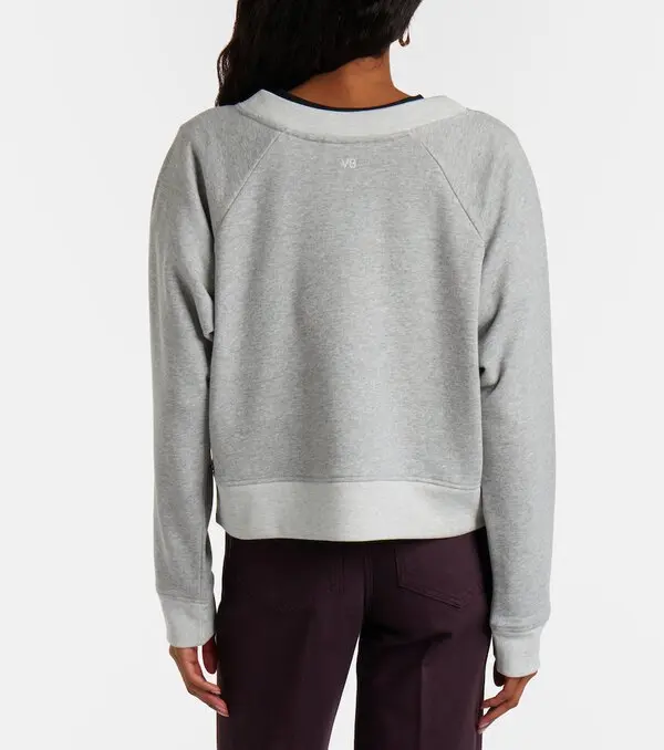 Victoria Beckham Printed Cotton-blend Jersey Sweatshirt