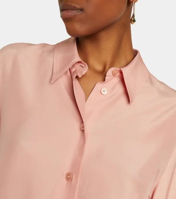 Stella McCartney Lace Trimmed Silk Shirt