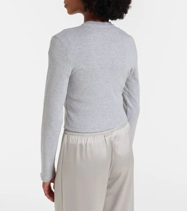 LESET Nando Cotton Jersey Cardigan - Grey