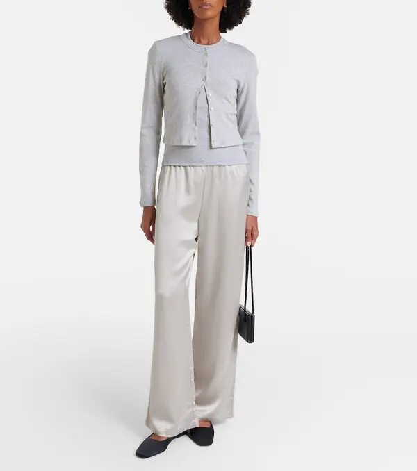 LESET Nando Cotton Jersey Cardigan - Grey