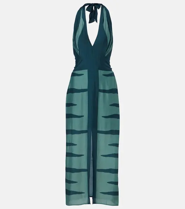 VIX PAULA HERMANNY Printed Midi Dress - Blue