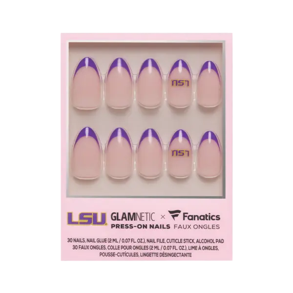 GLAMNETIC X FANATICS NAIL Lsu Tigers Press-on Nails - One-color