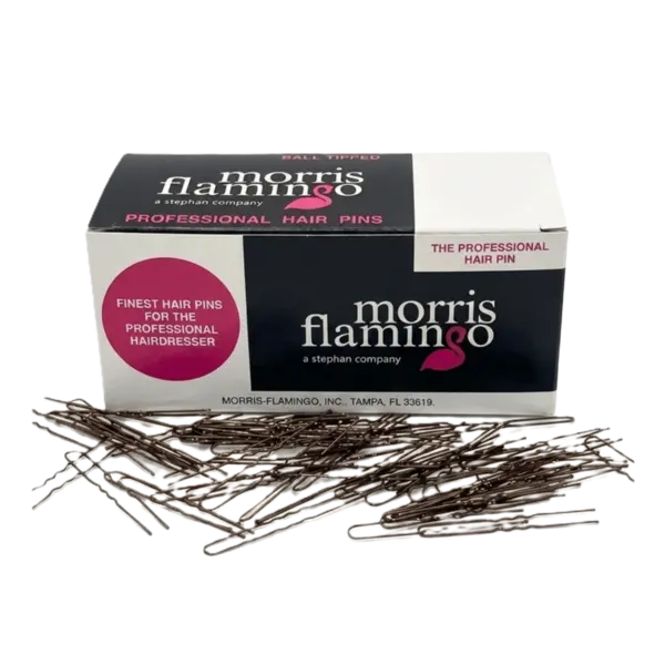 MORRIS FLAMINGO Professional Hair Pins - Brown