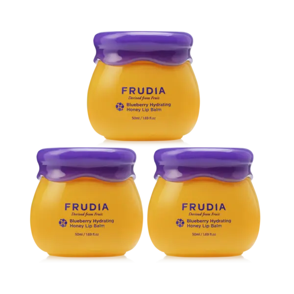 FRUDIA Blueberry Hydrating Honey Lip Balm 3-pack - One-color