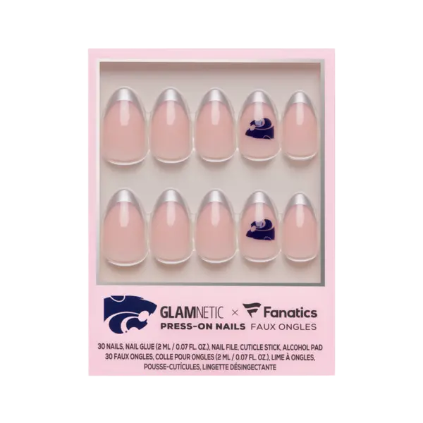 GLAMNETIC X FANATICS NAIL Kansas State Wildcats Press-on Nails - One-color